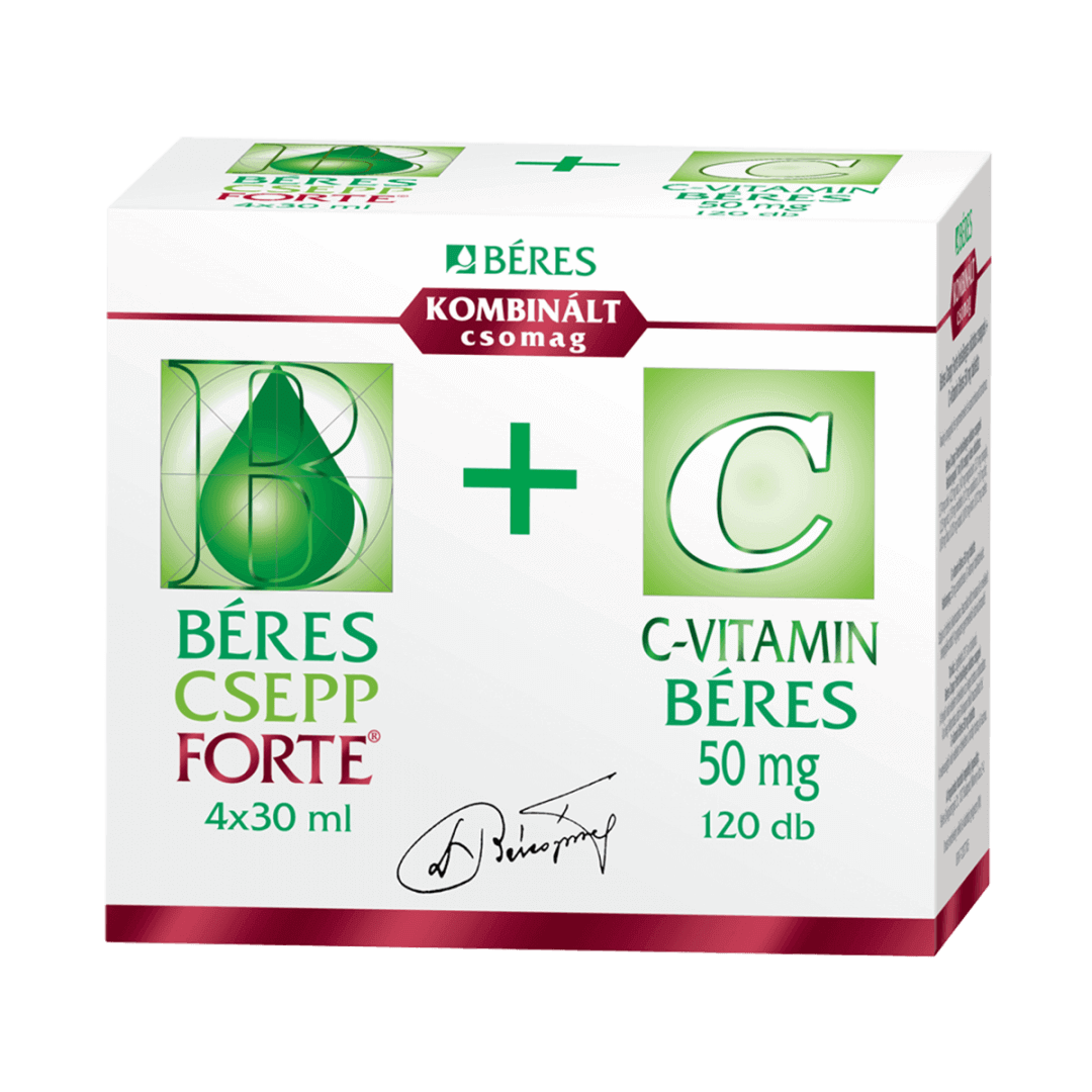Béres Csepp Extra + C-vitamin Béres 50 mg tabletta kombinált csomag - Béres